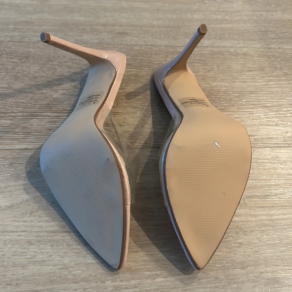 EGO | Shoes | Ego Perspex Clear Heel Mule In Nude | Poshmark